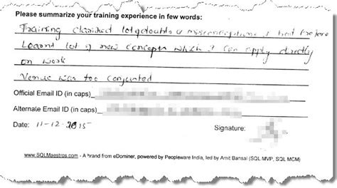 Sql Server Performance Tuning Master Class Bangalore December 2015 Sql Server Training Sql