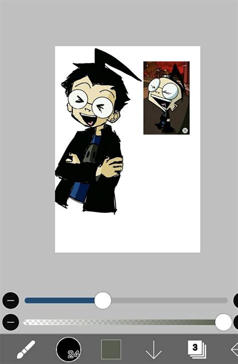 Dib In Invader Zim Cool Drawings Mouth Drawing