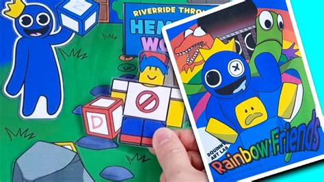 로블록스 레인보우 프렌즈 종이인형 게임책 만들기｜roblox Rainbow Friends Paper Dolls Game Books Youtube