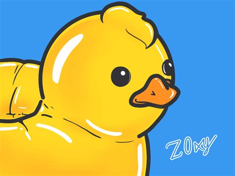 Duck Floatie R Illustration