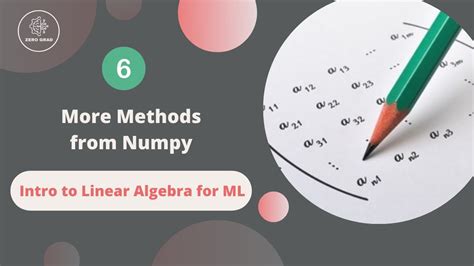 6 More Methods From Numpy Youtube