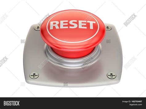 Reset Red Button D Image Photo Free Trial Bigstock