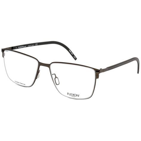Flexon Mens Gunmetal Square Eyeglass Frames Flexonb207603356