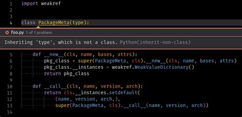 Metaclasses Inheriting From Type Issue 1377 Microsoft Python