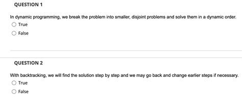 Solved In Dynamic Programming We Break The Problem Into Chegg