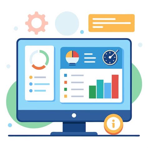Ui Ux Info Graphic Data Graphic And Chart Admin Dashboard Vector Illustration Premium Ai
