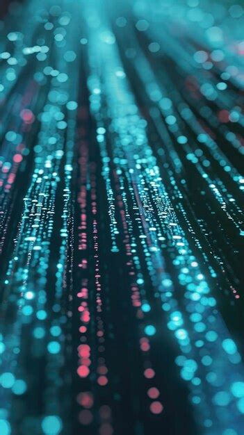 Premium Photo Data Flow Concept Background