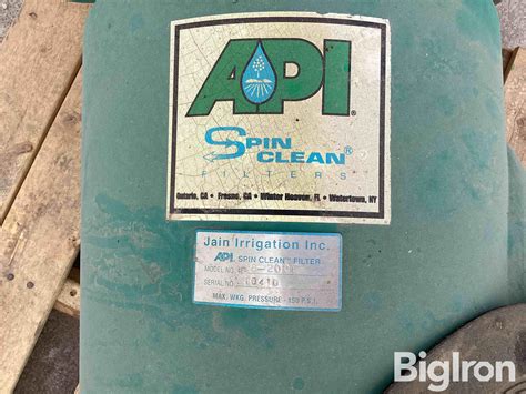 api 8” spin clean filter agriculture bigiron