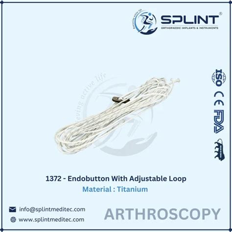 Titanium Endobutton With Adjustable Loop At ₹ 23125piece In Rajkot
