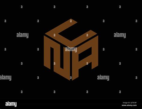UNA Initial Monogram Letter NAU NAC Logo Design Vector Template Letter