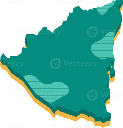 3d map of nicaragua 11675553 png