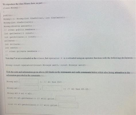 Solved Consider The Class And Struct Definitions Below And