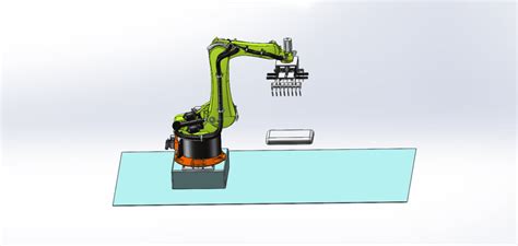 Packing Robot Transports Fertilizer Drawing Mechstream