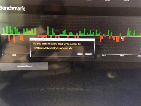 Python Saving The Dataframe To To Csvxls Without The Prompt Do You Want To Allow Read Write