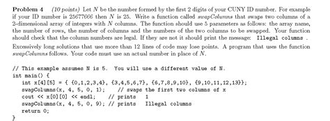 Solved Problem Points Let N Be The Number Formed By Chegg
