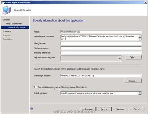 using sccm 2012 rc in a lab part 9 adding an application editing a