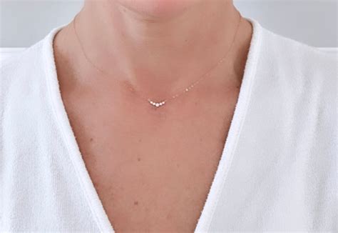 Tiny Necklace Dainty Necklace Ts For Her Rose Gold Necklace Gold