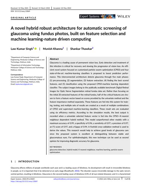 A Novel Hybrid Robust Architecture For Automatic Screening Of Glaucoma Using Fundus Photos