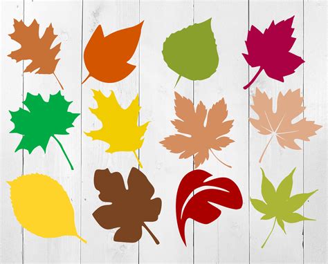 Leaves Wreath Svg Fall Leaves Svg Autumn Leaves Svg Leaf Cricut File Leaf Silhouetteleaves Svg