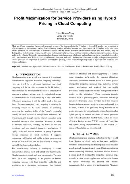 A Review On Serverless Architectures Function As A Service Faas In