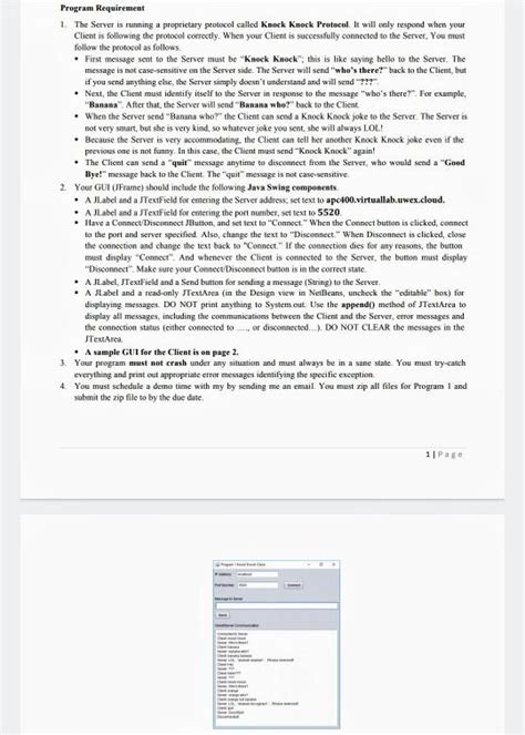 solved write a client java program that communicates