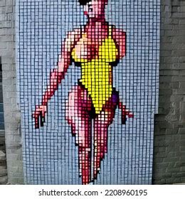 Street Pixel Art Sexy Women Stock Illustration Shutterstock