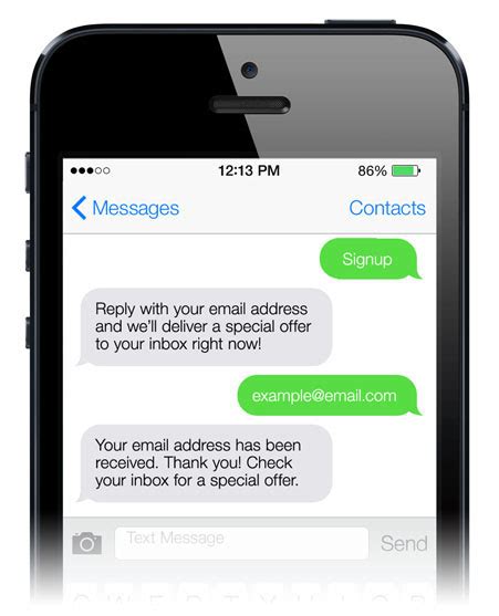 Use Text Messaging To Capture Email Addresses Quickly And Accurately