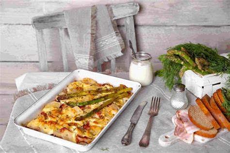 Ham And Asparagus Potato Casserole Recipe
