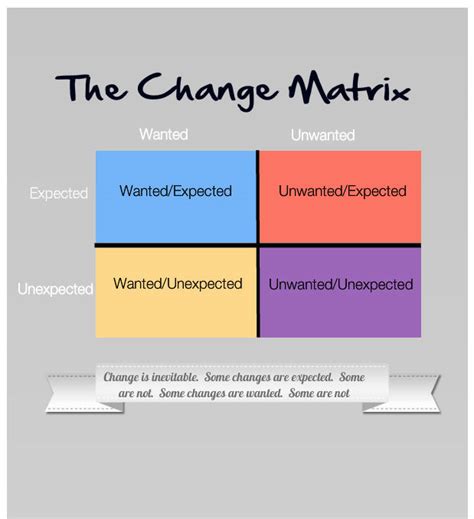 The Change Matrix Dealing With Change Thriveology