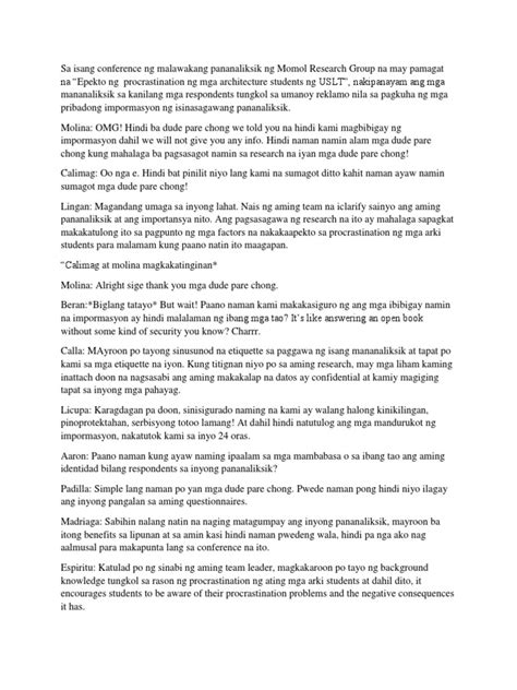 Dula Dulaan Script Filipino Pdf