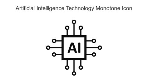 Artificial Intelligence Technology Monotone Icon In Powerpoint Pptx Png And Editable Eps Format