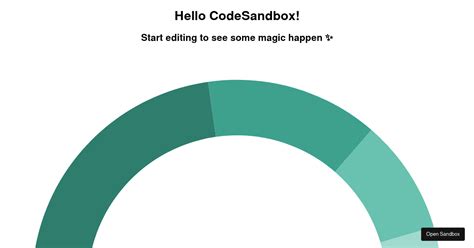 React Svg Donut Chart Examples Codesandbox
