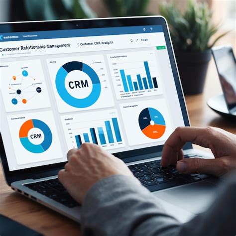 Professional Crm Image With Advanced Software Interface Premium Ai Generated Image