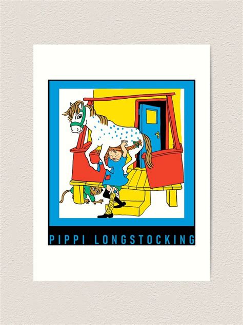 Pippi Langstrump Pippi Longstocking Art Print For Sale By Elmererson Redbubble