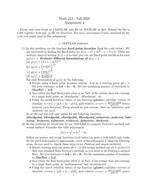 Assignment 2 Math 213 F2020 Warning Tt Undefined Function 32 Math