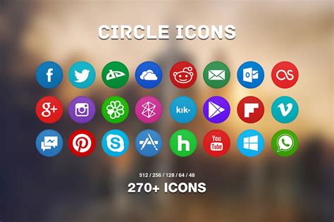 Circle Icons Pack Windows Skin Packs
