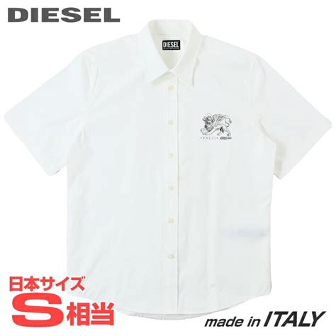 【楽天市場】 Diesel ディーゼル メンズ プリント コットン 半袖シャツ【s Harry Ssl】【サイズxs】【1サイズ程大きめの