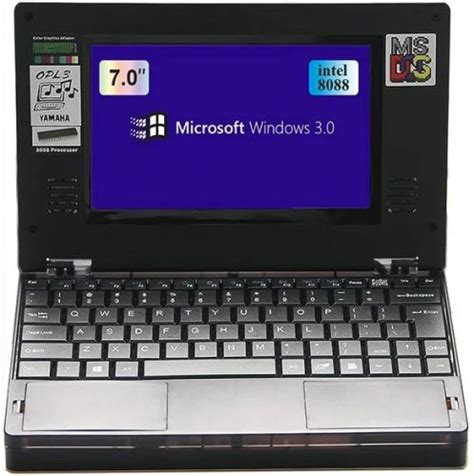 Version 2 0 Of The Book 8088 Retro Mini Laptop Adds Vga Graphics Card And Serial Ports Liliputing