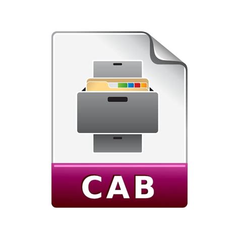 Premium Vector Cab File Format Icon Color Vector Illustration