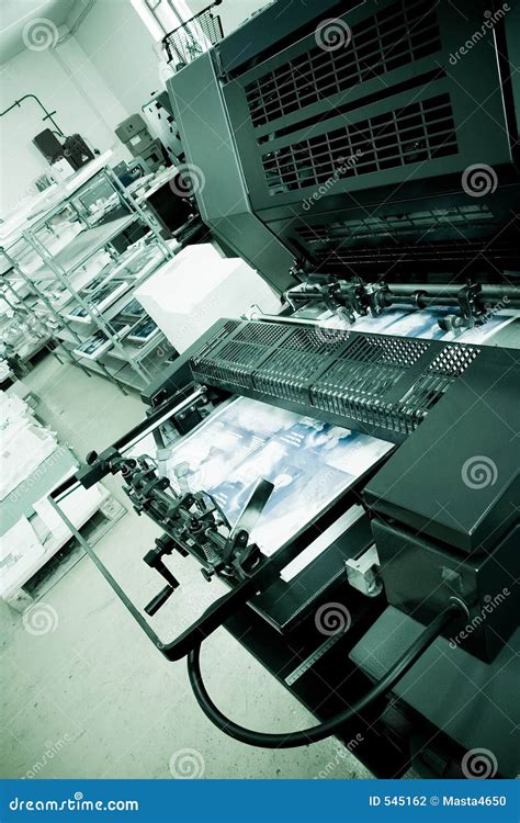 Offset Printing Machine Stock Photo Image Of Production