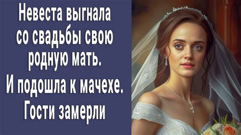 Невеста выгнала со свадьбы родную мать и подошла к мачехе Гости замерли Youtube