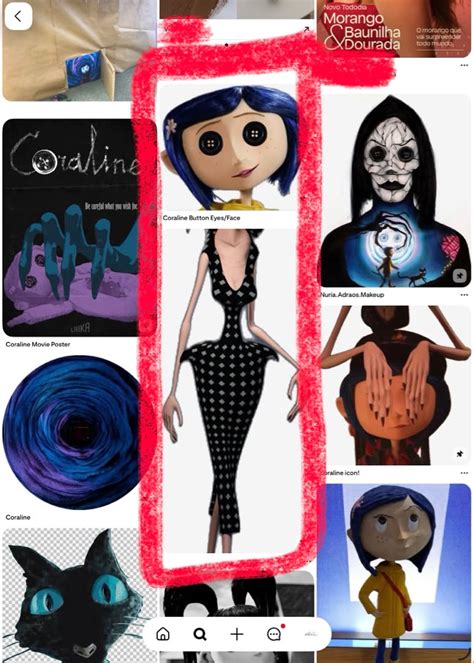 Coraline Button Eyes Doll Coraline Cat Face Coraline Half Button