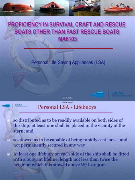 2 Personal Life Saving Appliances Pdf