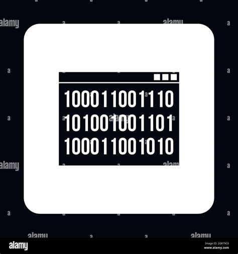 Binary Code Screen Stock Vector Images Alamy