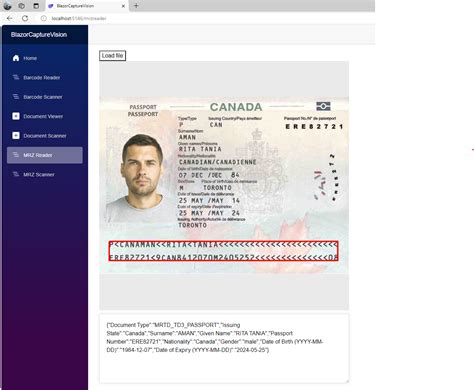 how to integrate mrz recognition into a blazor web application dynamsoft developers blog
