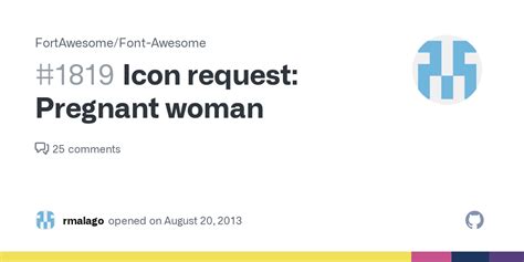 Icon Request Pregnant Woman · Issue 1819 · Fortawesomefont Awesome
