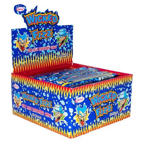 Wicked Fizz Blue Raspberry 72pcs Geelong Confectionery Wicked Fizz Blue Raspberry 72pcs Geelong Confectionery