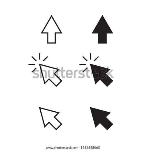 Cursor Icon Pointer Cursor Symbol Stock Vector Royalty Free Shutterstock