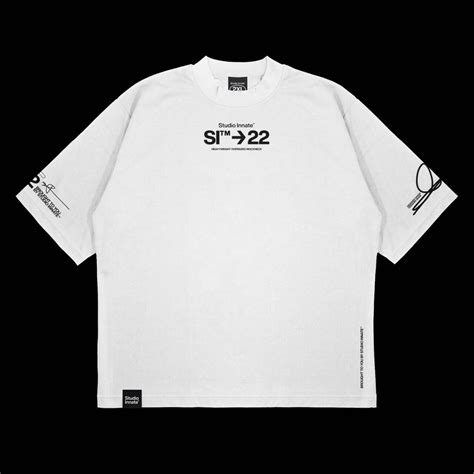 Oversized Mock Neck T Shirt Mockup Realistic Design Showcase