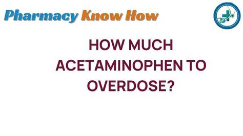 Unraveling The Dangers How Much Acetaminophen Is Too Much